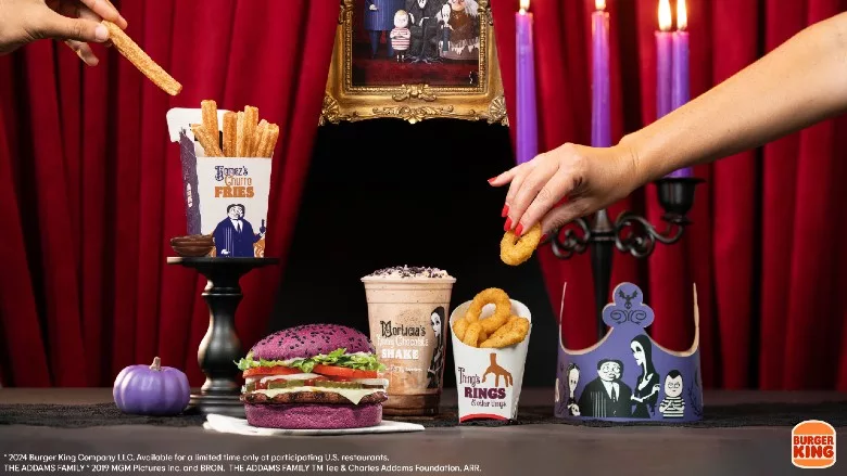 Burger King debuts purple burger inspired by 'The Addams Family' | The ...